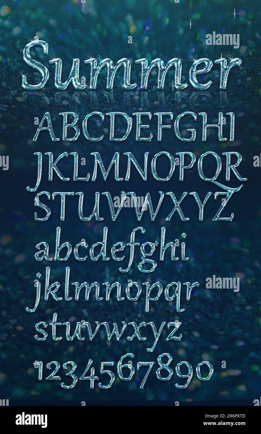 Glass and ice feeling, cool typography used in summer, Chrome cast ...