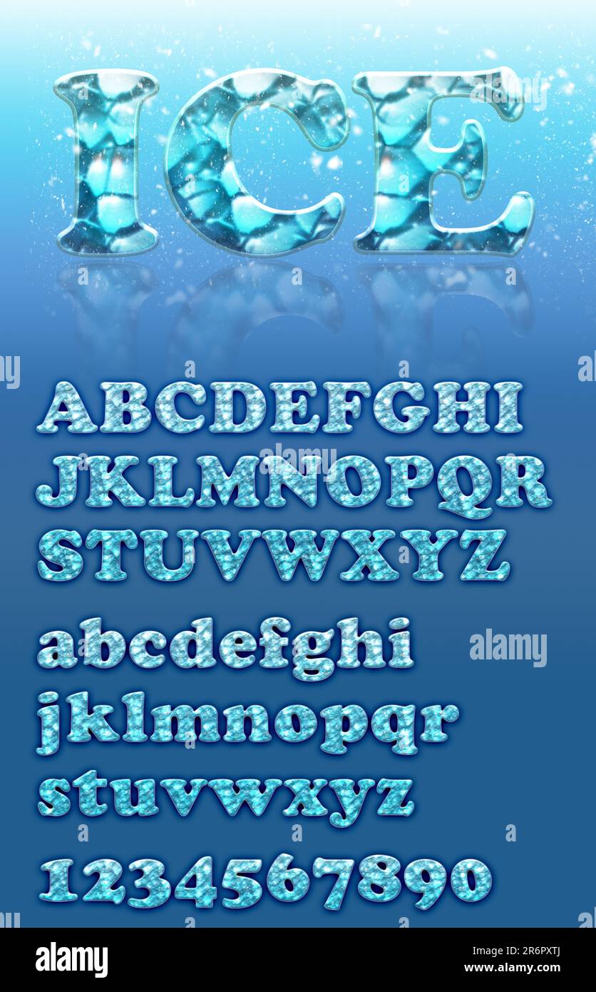 Glass and ice feeling, cool typography used in summer, Chrome cast ...