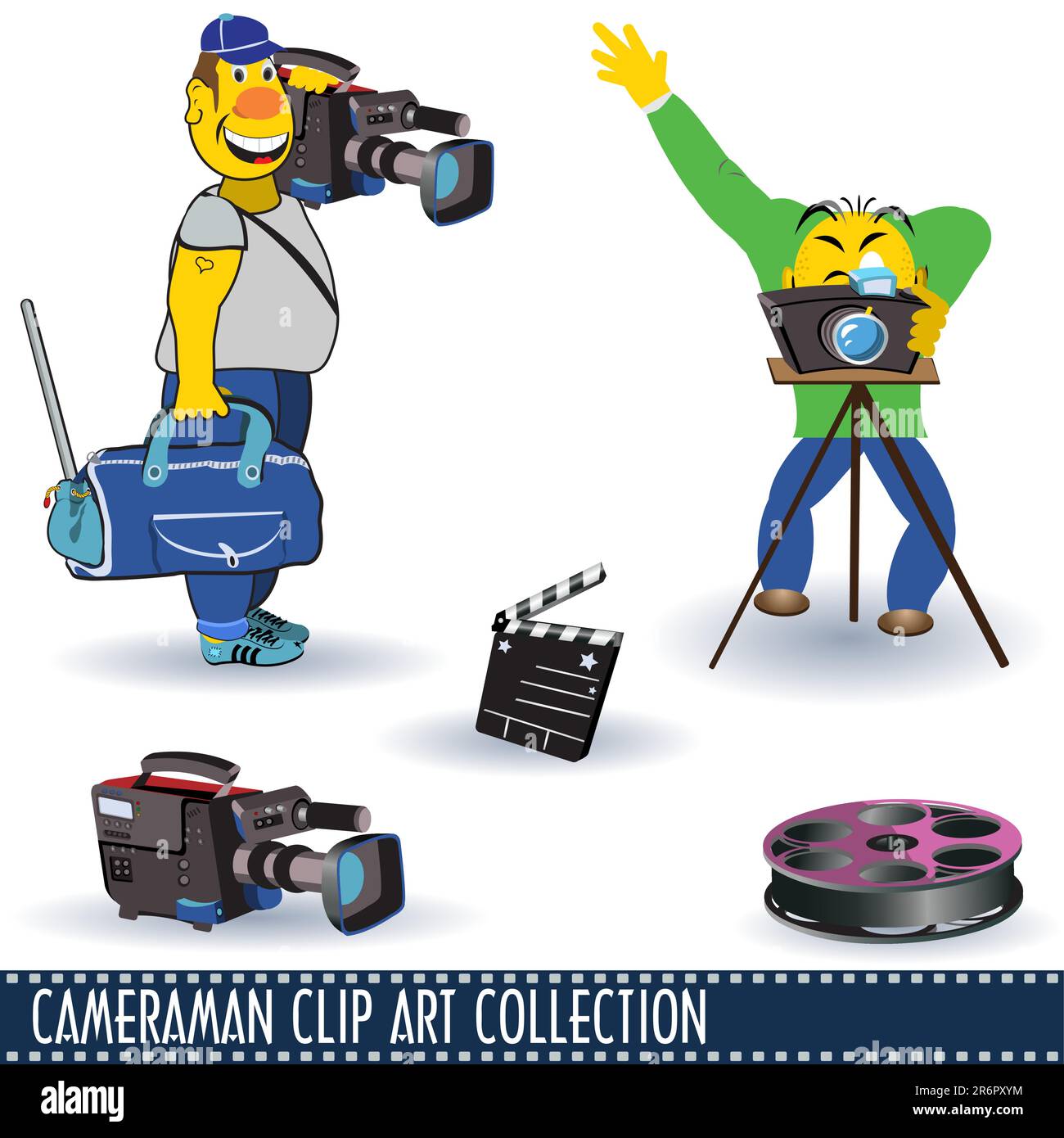 Vector cartoon illustration man tape hi-res stock photography and ...