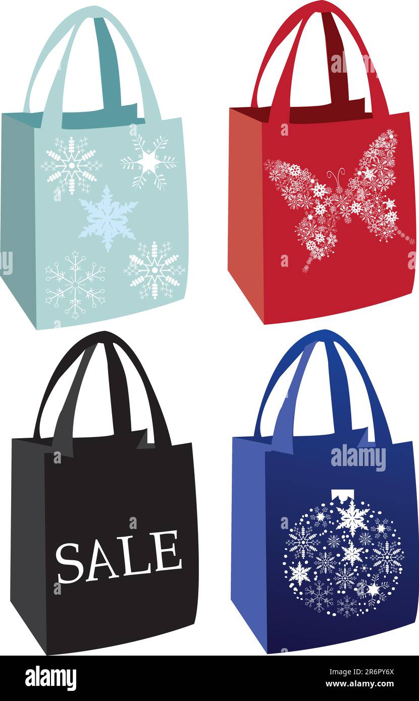 Gift bag box decorated Cut Out Stock Images & Pictures - Alamy