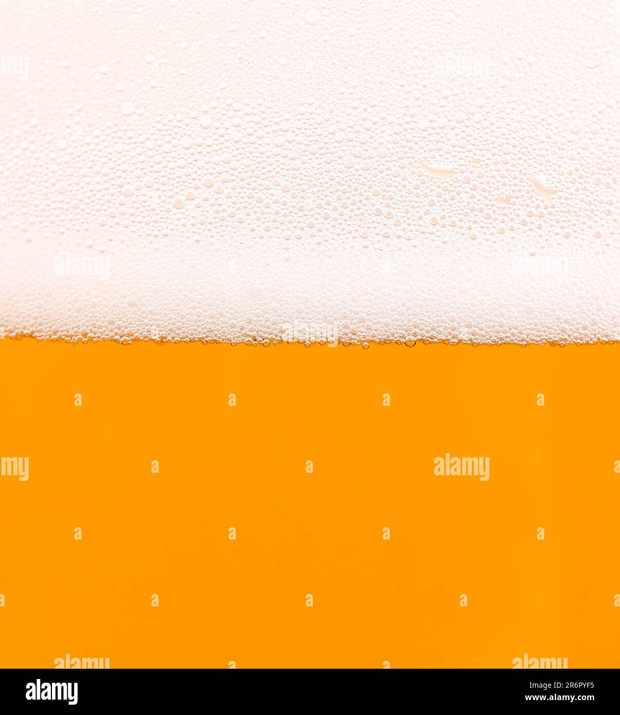 Light beer background. Half background froth. Half background beer ...