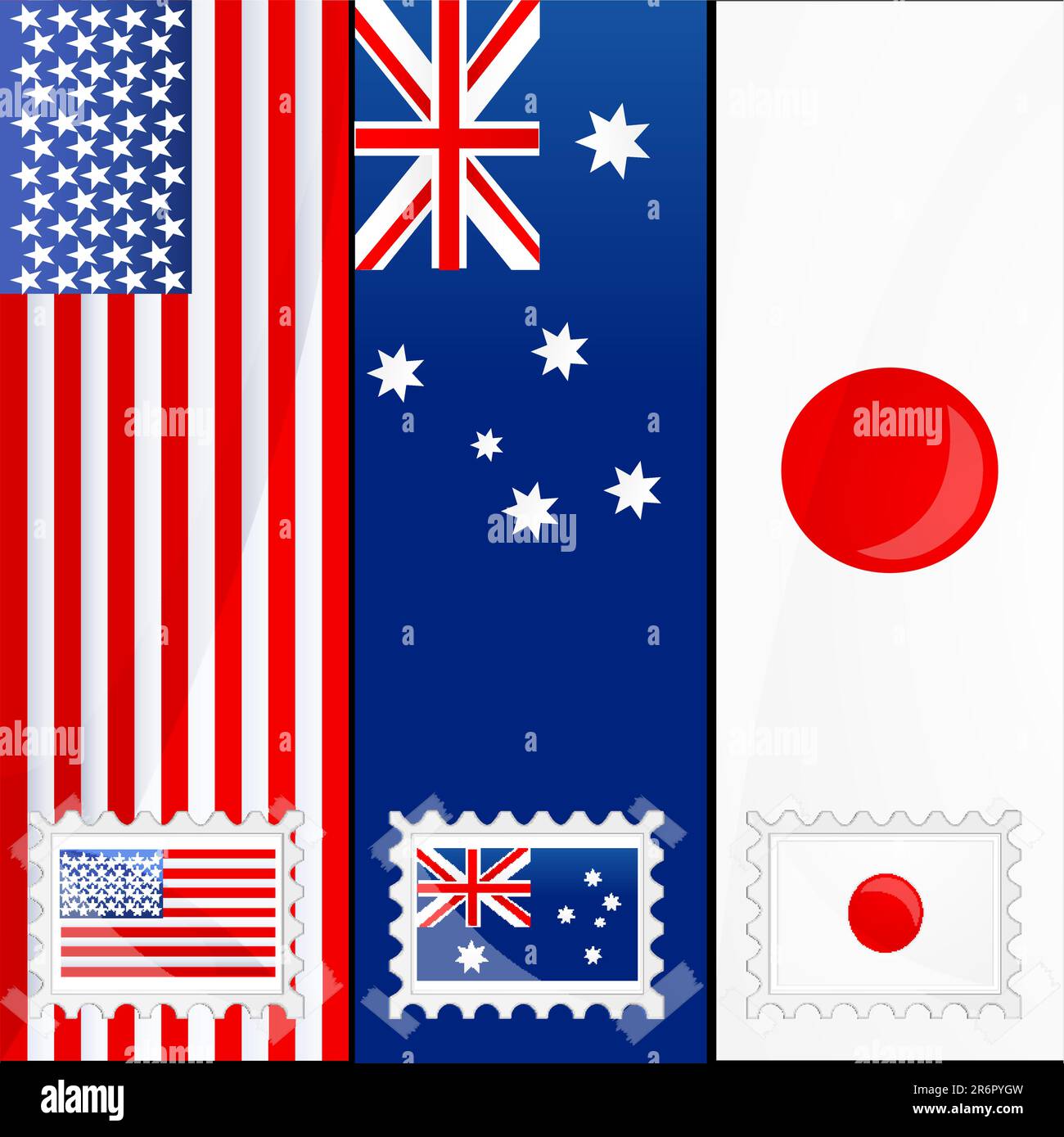 illustration of flag of different nations Stock Vector Image & Art - Alamy