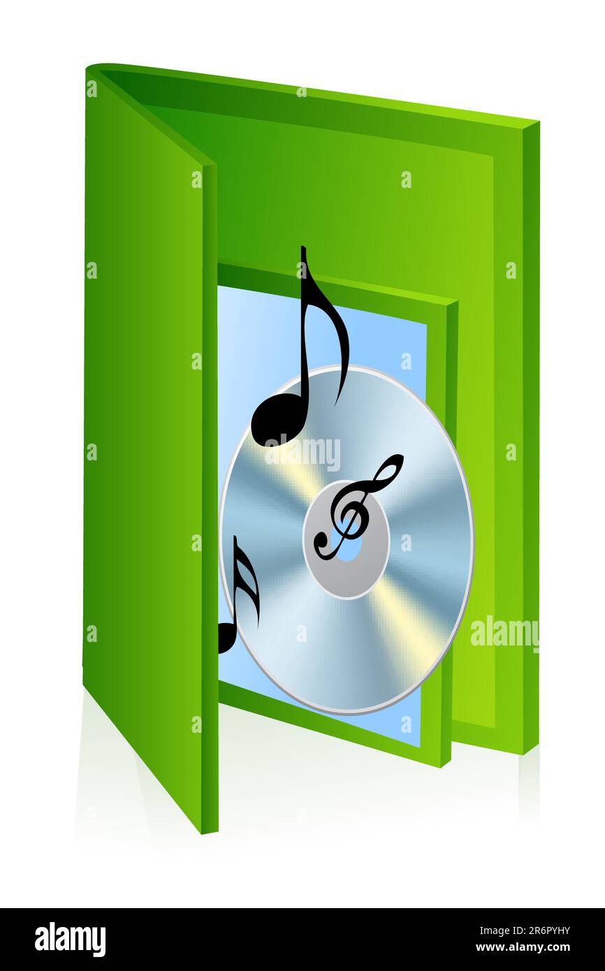 illustration of music folder Stock Vector Image & Art - Alamy