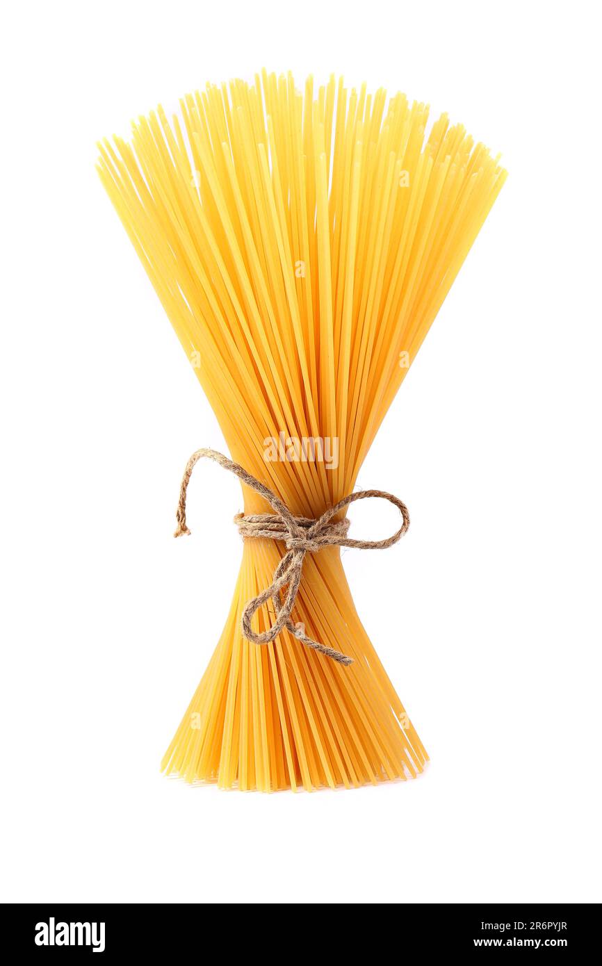 Bunch of spaghetti third number isolated on white background Stock ...