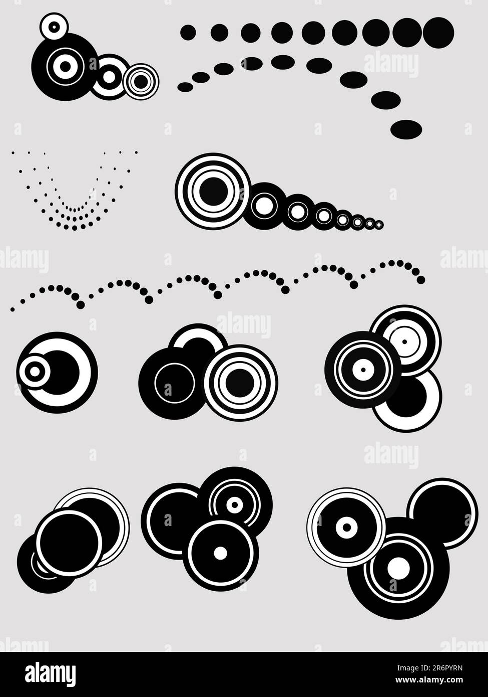 Circular Graphic Elements 2 - Seperate graphic circular design elements ... Circular Graphic Elements 2 - Seperate graphic circular design elements ...