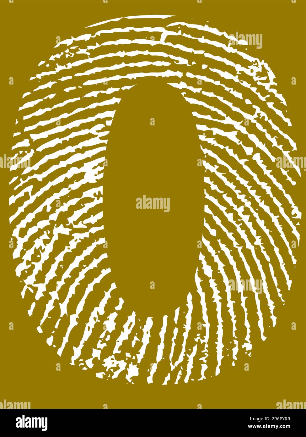 Fingerprint Number - 0 (Highly detailed grunge Number Stock Vector ...