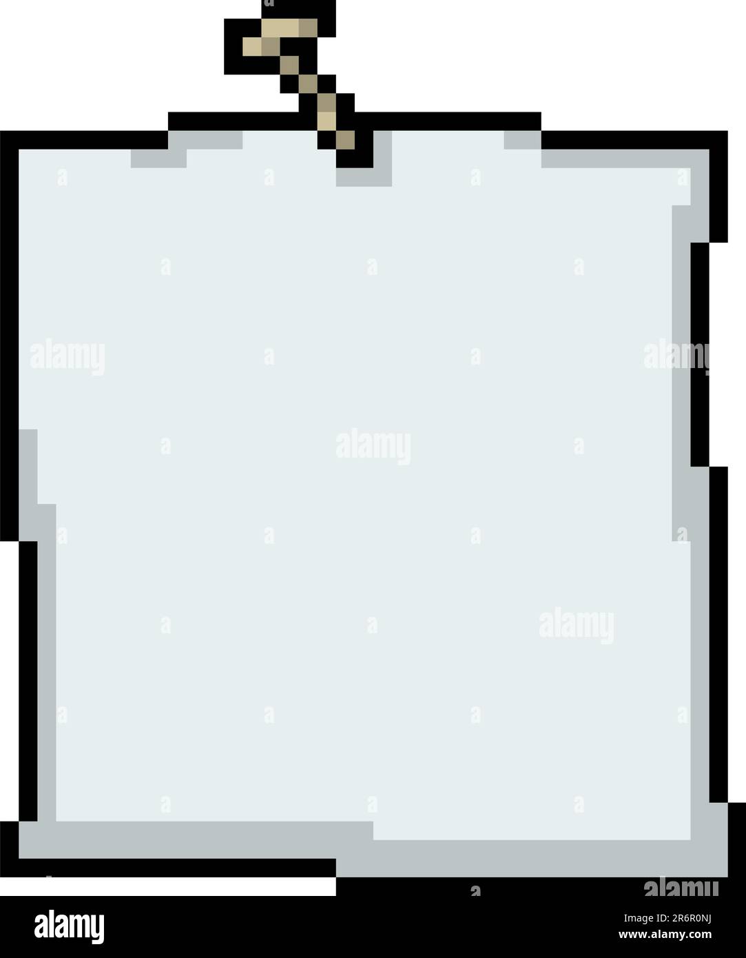 pixel art of nail paper blank Stock Vector Image & Art - Alamy