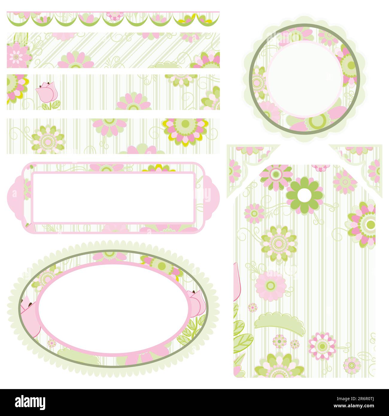 Set of elements for design. Floral motive Stock Vector Image & Art - Alamy