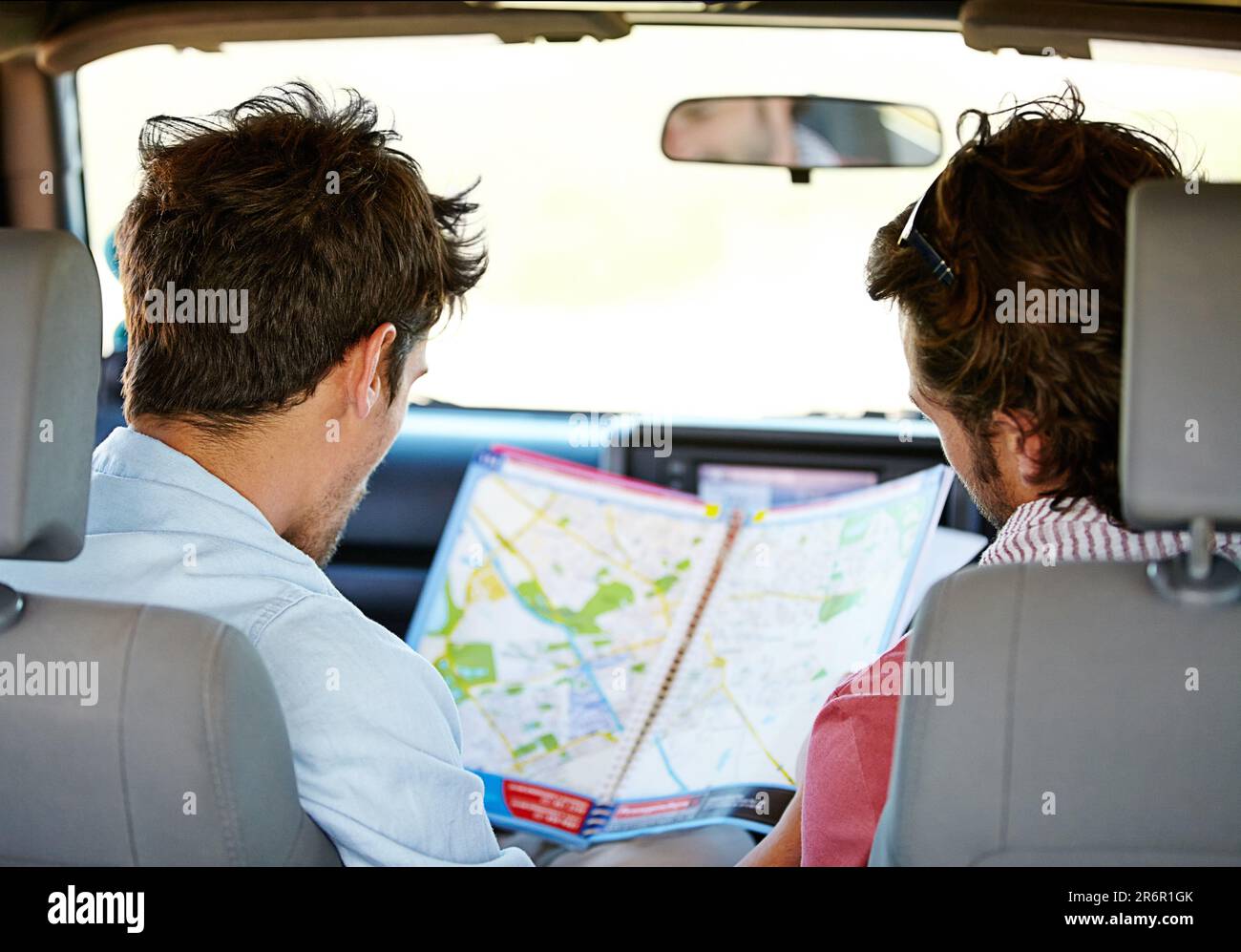 Road trip, map and people for travel adventure, journey and holiday ...