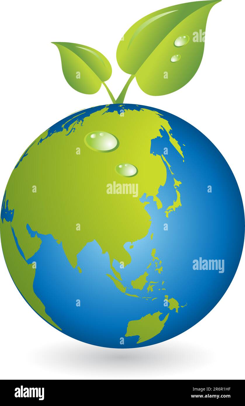 Green Leaves On Top Of Globes