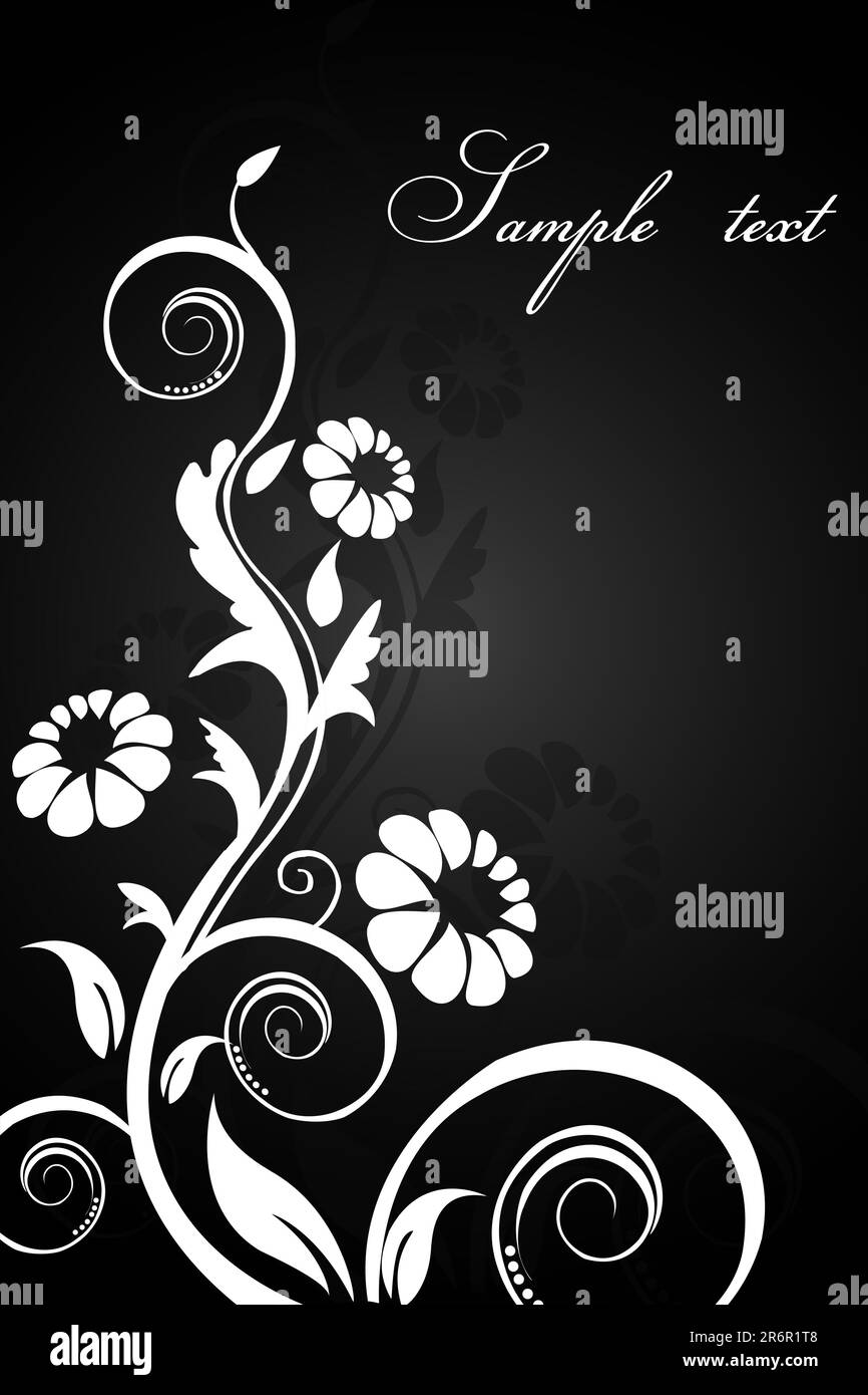 illustration of classical floral background Stock Vector Image & Art ...