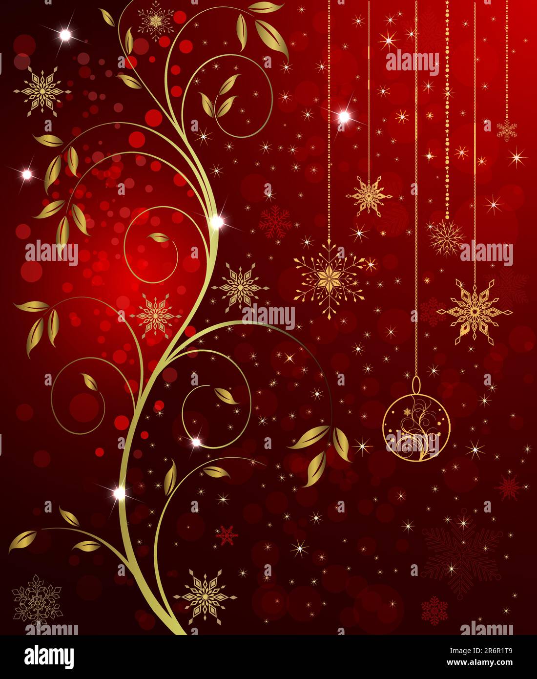 Beautiful christmas background decorated Stock Vector Images - Alamy
