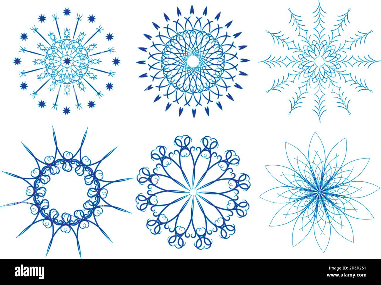 Falling ice flakes Stock Vector Images - Alamy