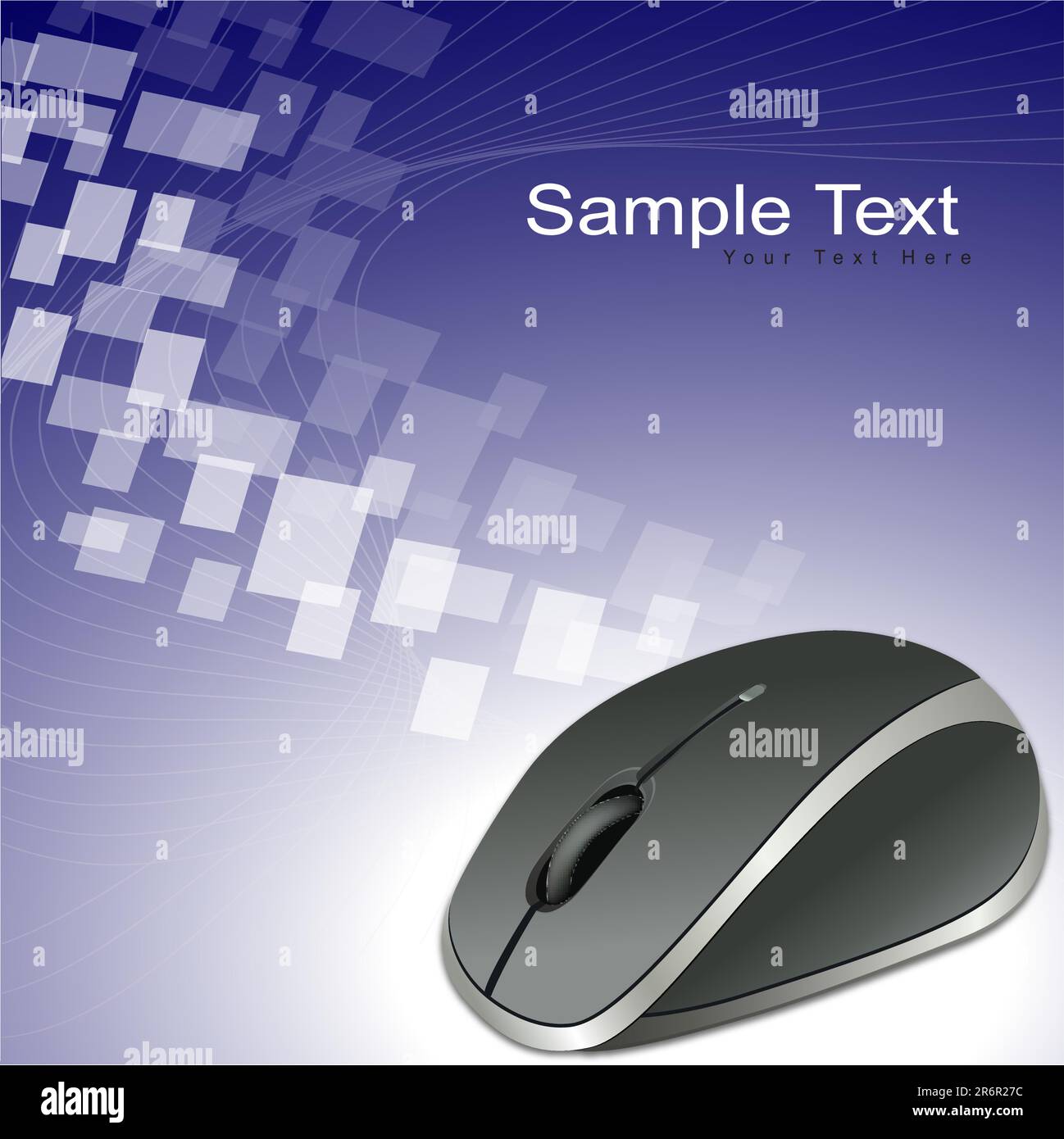 illustration of computer mouse on abstract vector background Stock ...