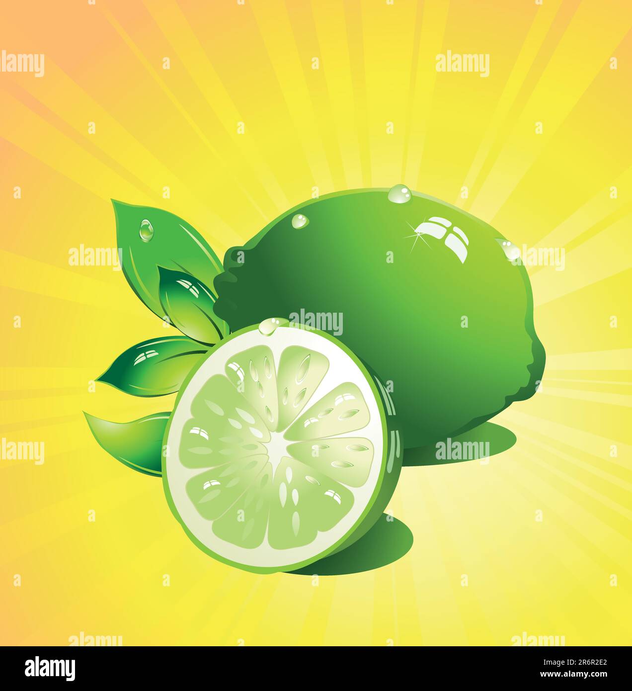 Citrus leaf yellow Stock Vector Images - Alamy