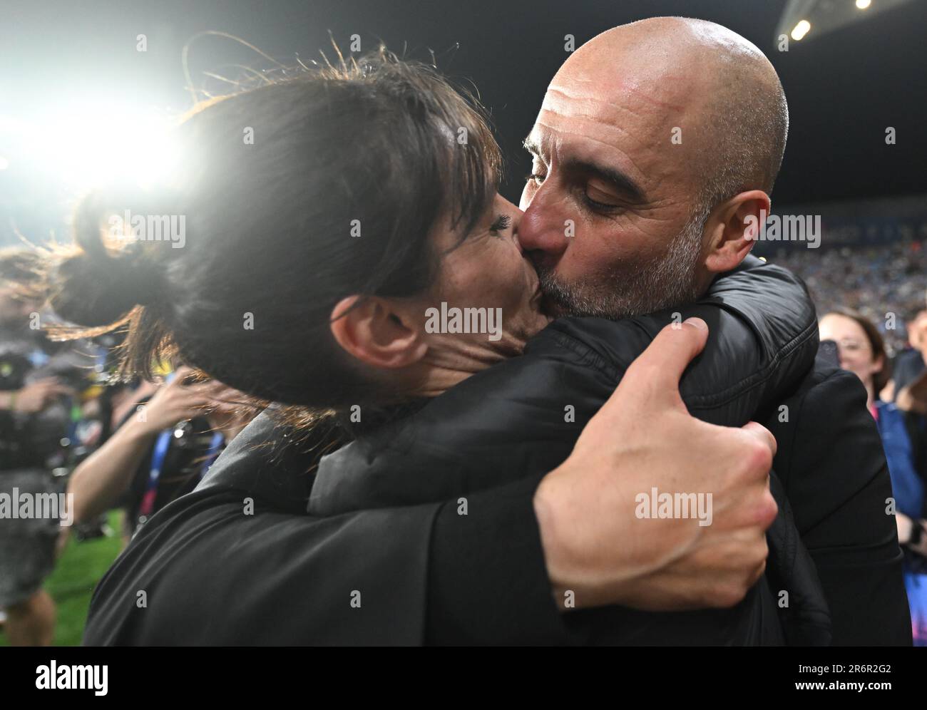 Pep guardiola and wife cristina hi-res stock photography and images - Alamy