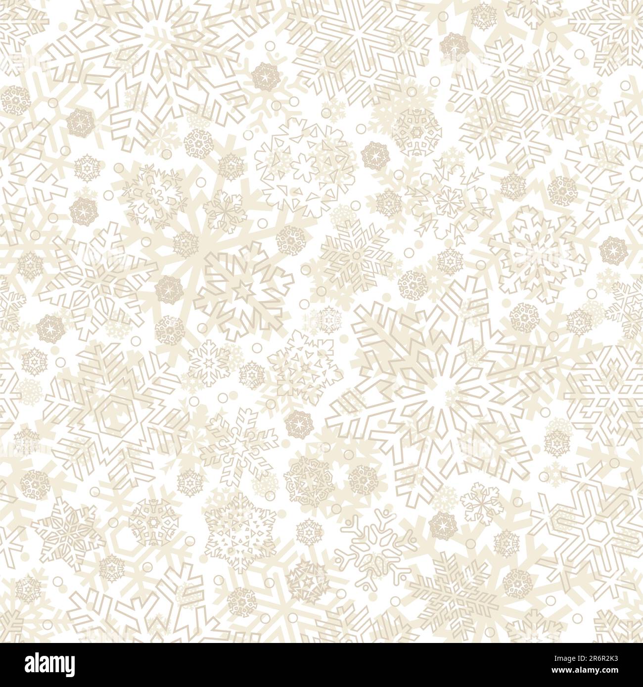 seamless snowflakes pattern, perfectly tile-able both horizontally and ...