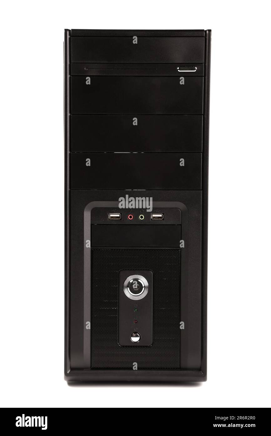 central processing unit isolated under the white background Stock Photo ...