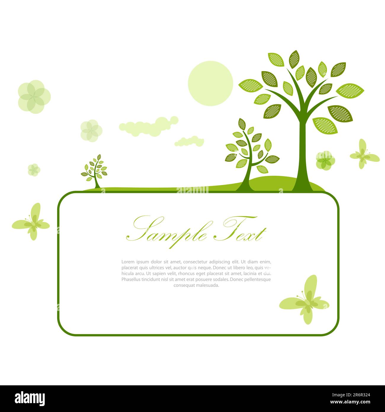 illustration of sketchy natural card Stock Vector Image & Art - Alamy