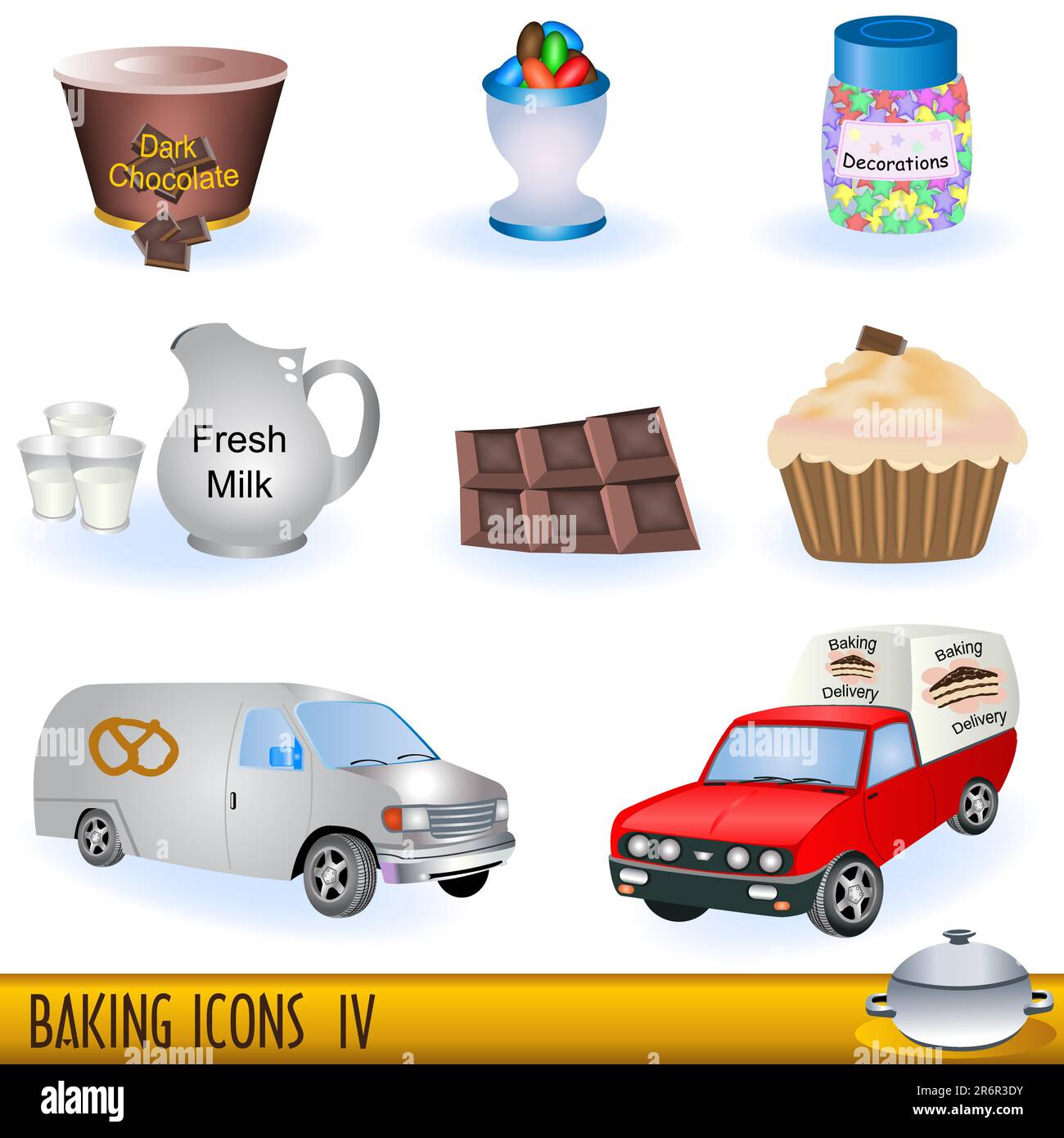 A collection of baking icons, part 4 Stock Vector Image & Art - Alamy