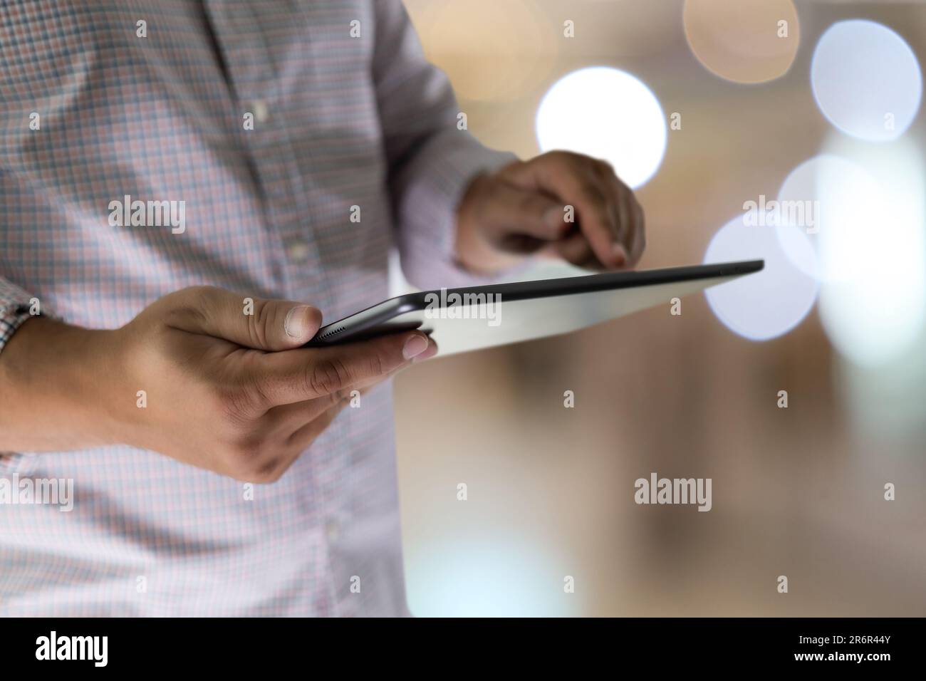 hands using a tablet Mockup digital tablet closeup technology digital ...