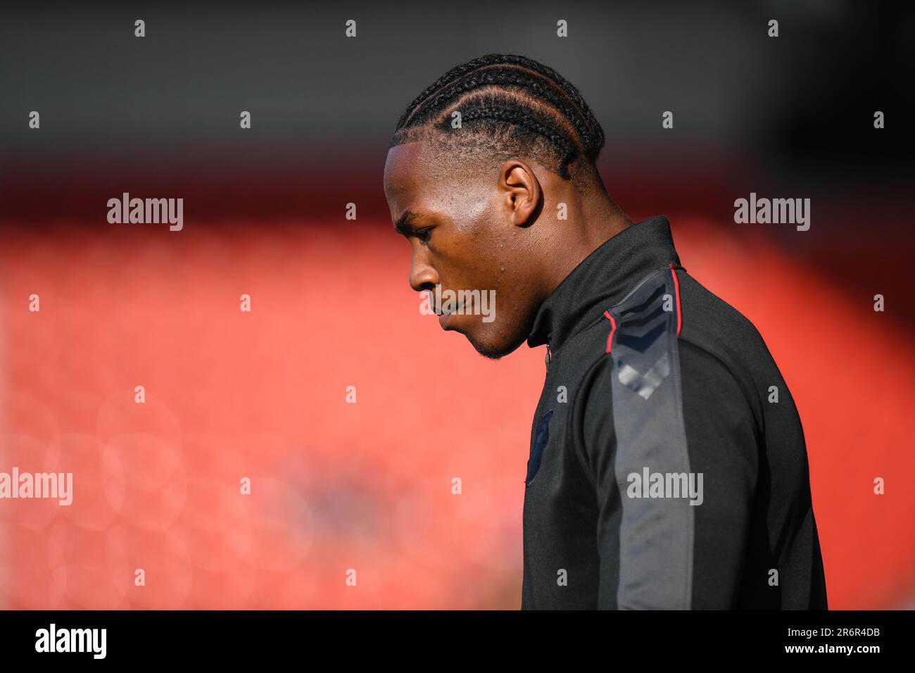 St. Helens, England - 9th June 2023 - Junior Nsemba of Wigan Warriors ...