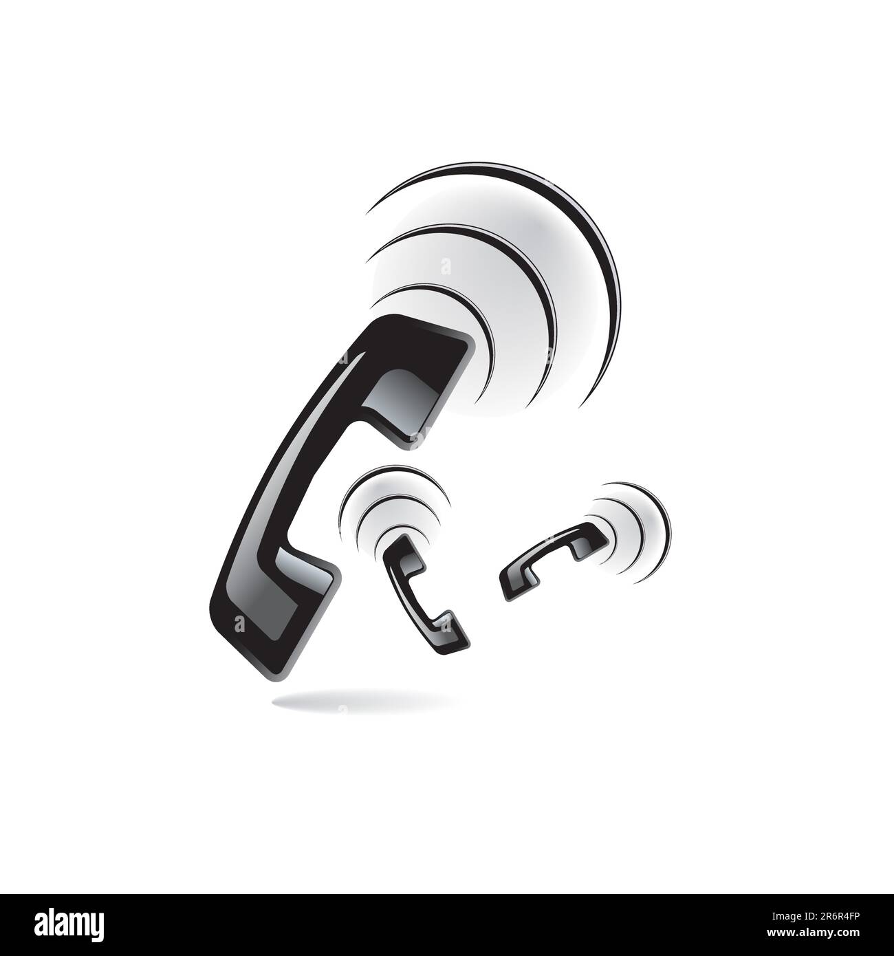 Ringing phone illustration hi-res stock photography and images - Alamy