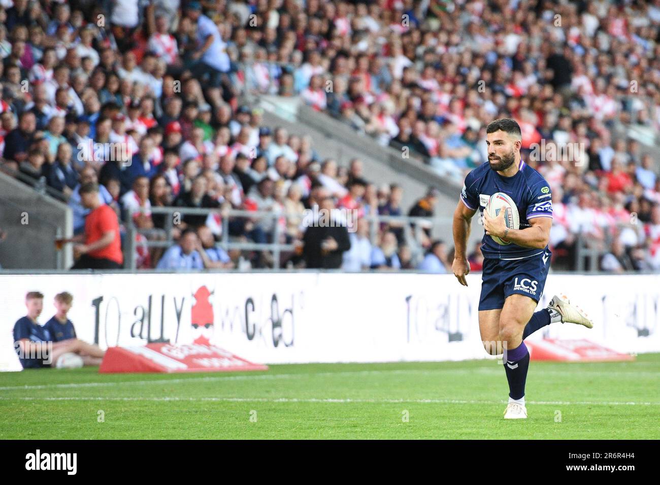 St. Helens, England - 9th June 2023 - Abbas Miski of Wigan Warriors ...