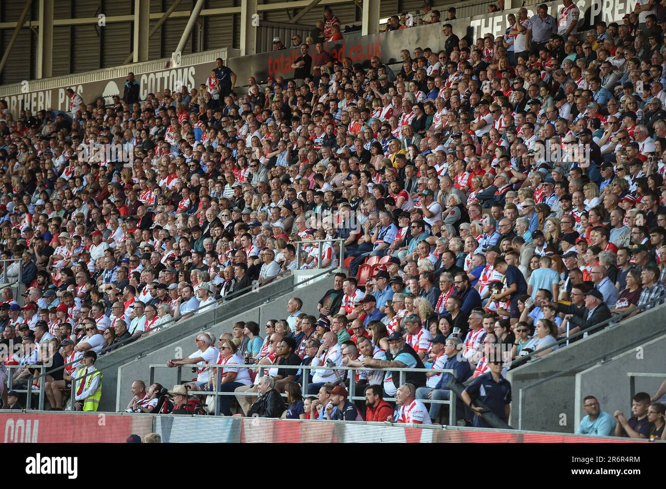 St. Helens, England - 9th June 2023 - St. Helens fans. Rugby League ...