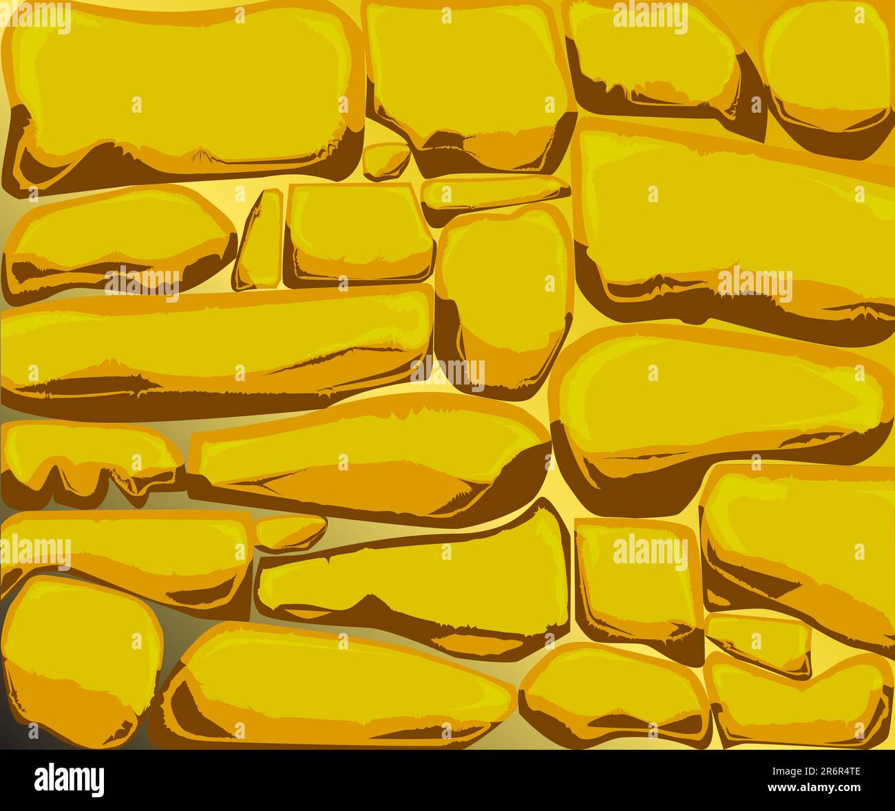 A traditional sandstone cartoon style wall Stock Photo - Alamy