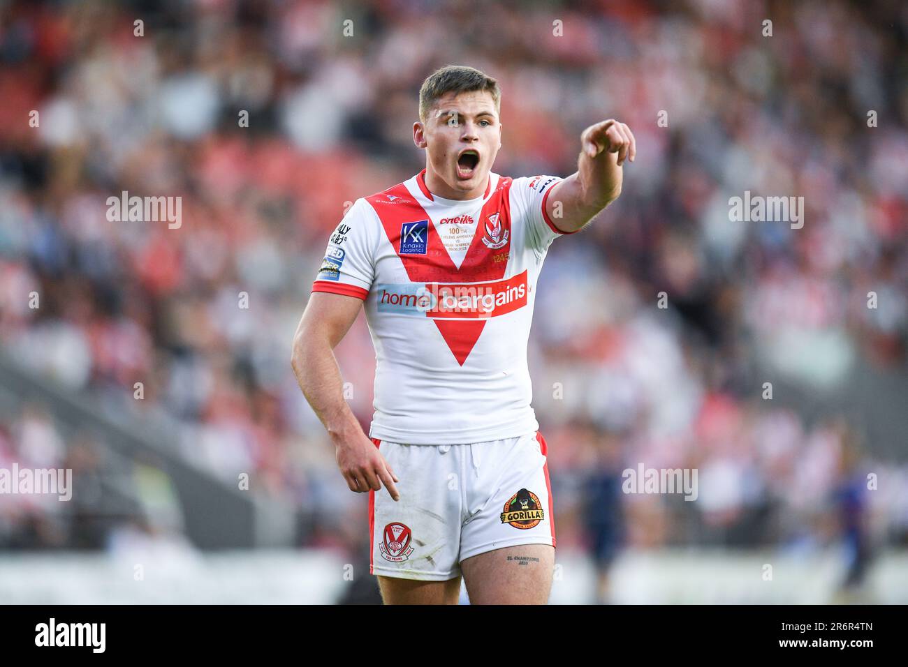 St. Helens, England - 9th June 2023 - Jack Welsby of St Helens. Rugby ...