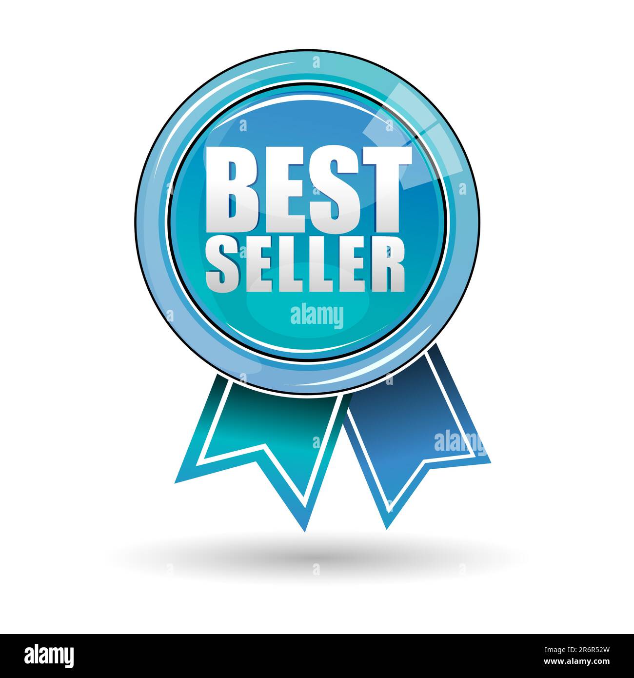 illustration of best seller label on white background Stock Vector ...