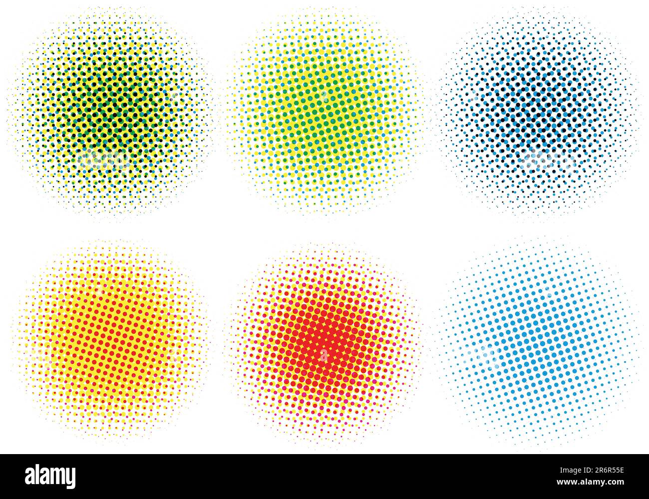 set of colorful halftone dots, vector pattern Stock Vector Image & Art ...