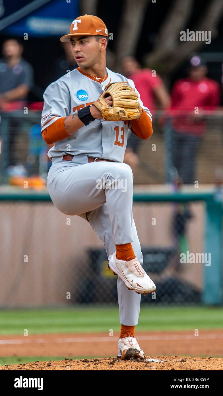 June 10 2023 Palo Alto CA U.S.A. Texas Starting pitcher Lucas Gordon ...