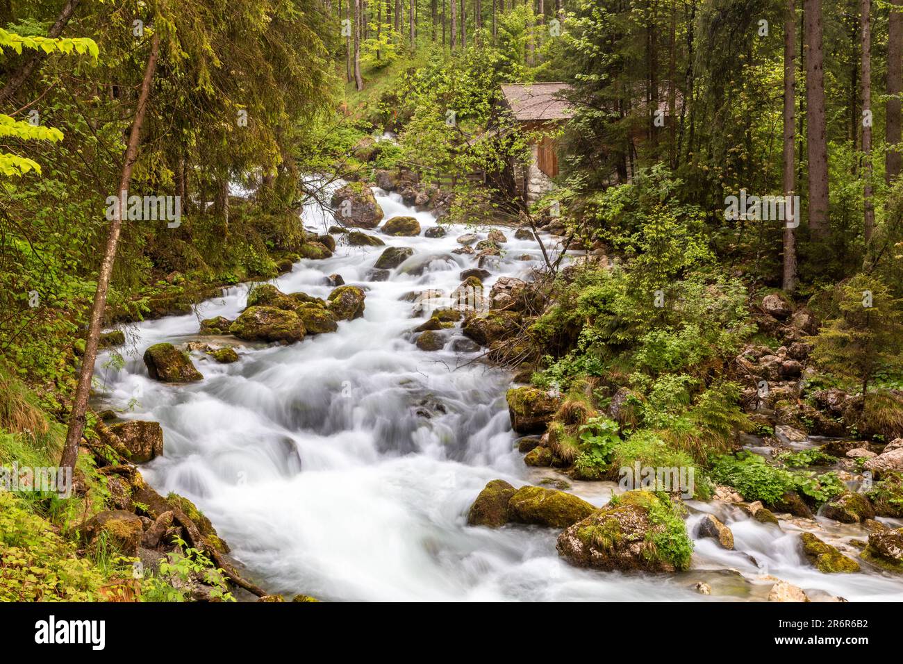 Old mill at Golling waterfall, Salzburg, Austria Stock Photo - Alamy