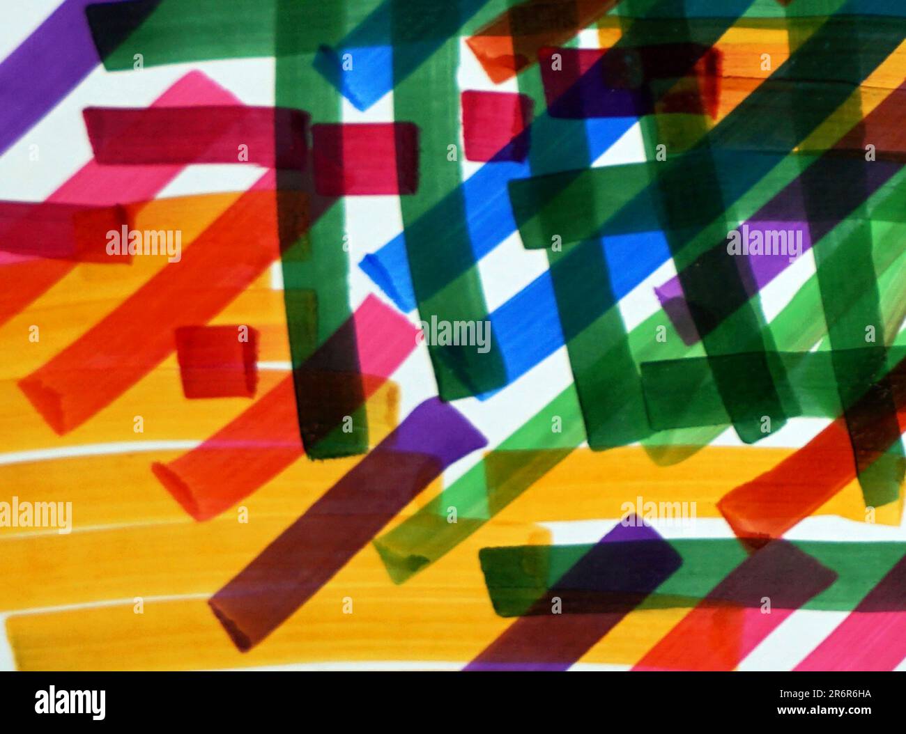 Art Drawing Abstract Copic marker Modern geometric shapes Stock Photo ...