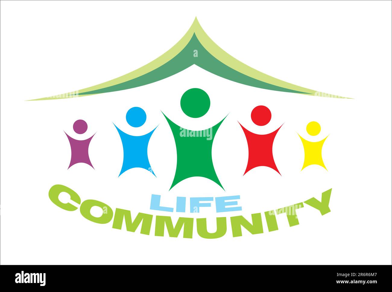 Life Community symbol colorful image Stock Vector Image & Art - Alamy
