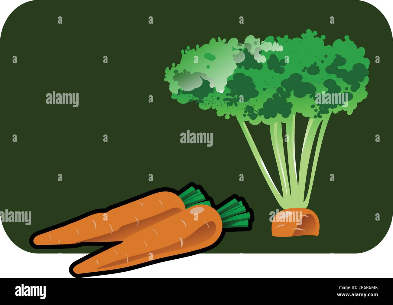 Vector color illustration of a carrot Stock Vector Image & Art - Alamy