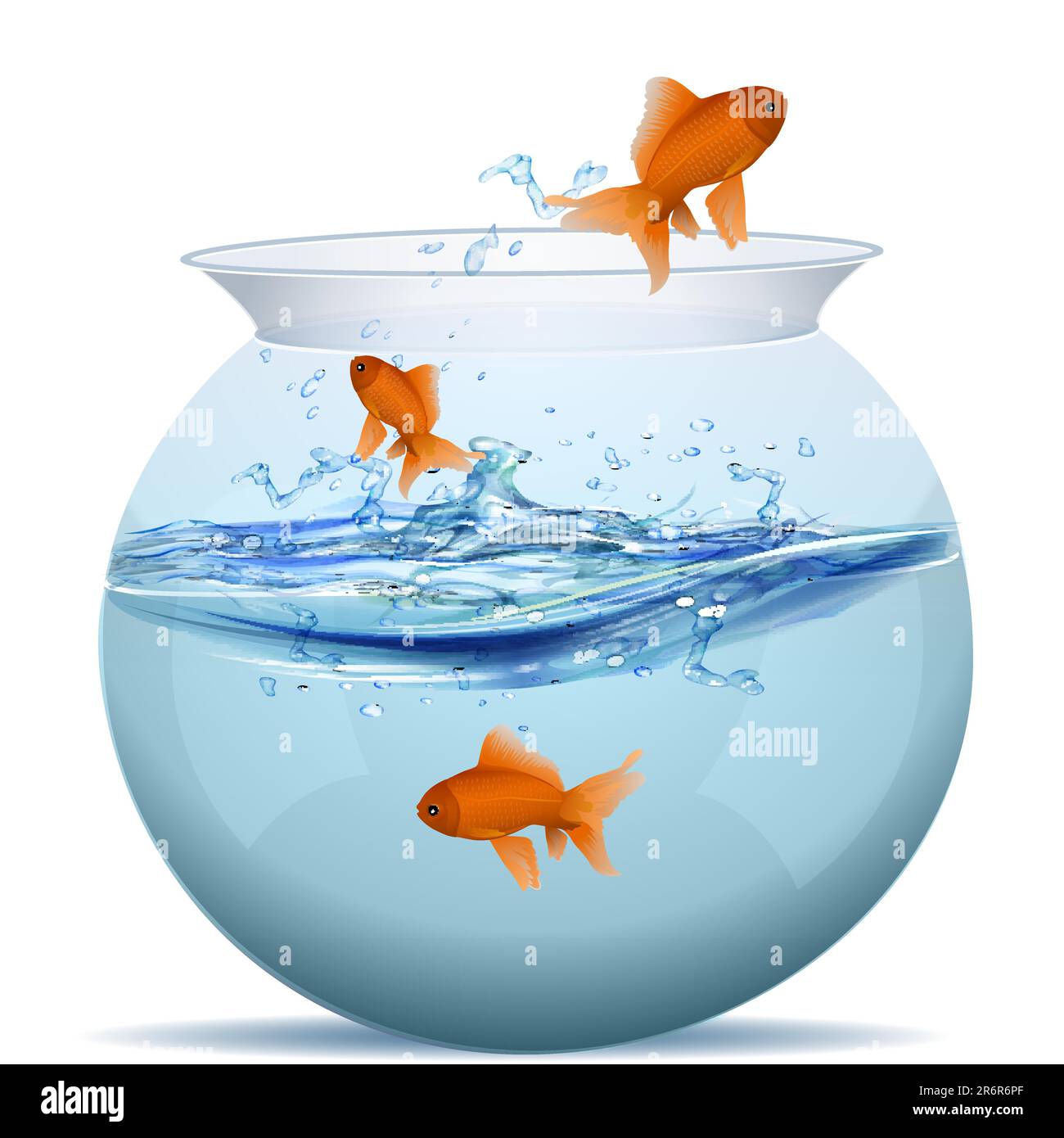 illustration of fish tank on white background Stock Vector Image & Art ...