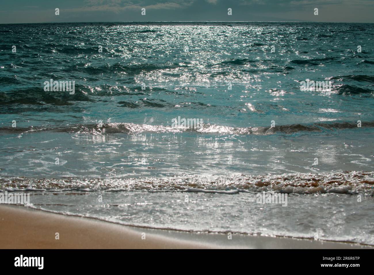 Calm sea water surface texture with splashes and waves. Abstract nature ...