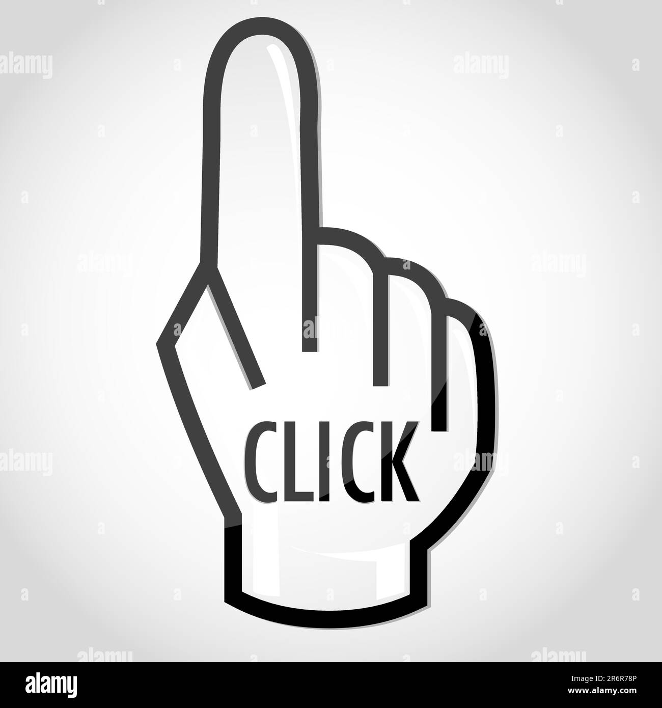 illustration of hand cursor Stock Vector Image & Art - Alamy