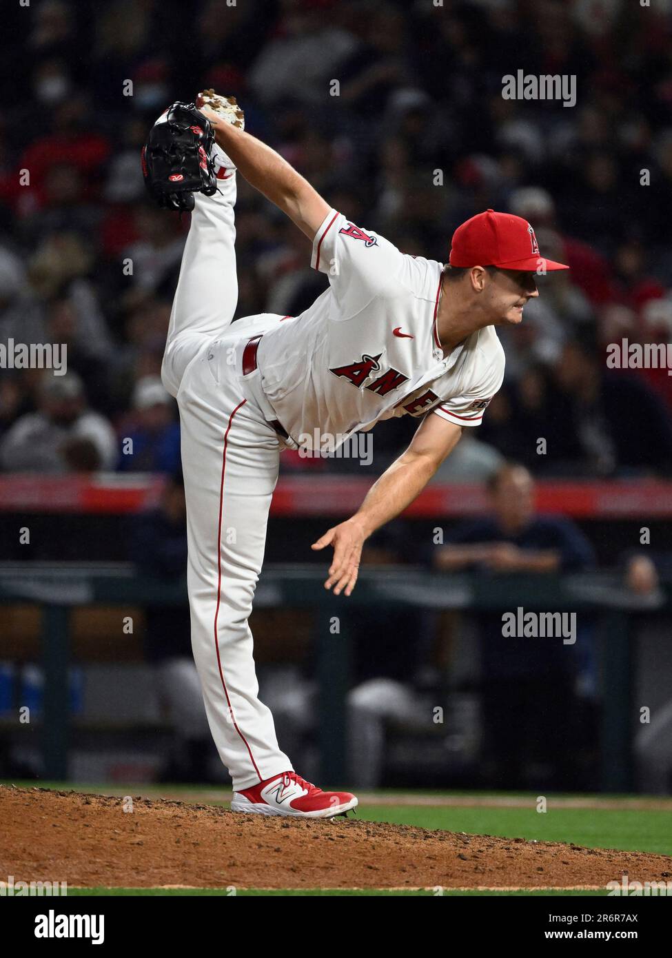 ANAHEIM, CA - JUNE 10: Los Angeles Angels pitcher Tucker Davidson (32 ...