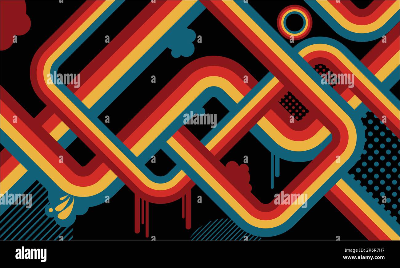 Retro stripe background Stock Vector Images - Alamy