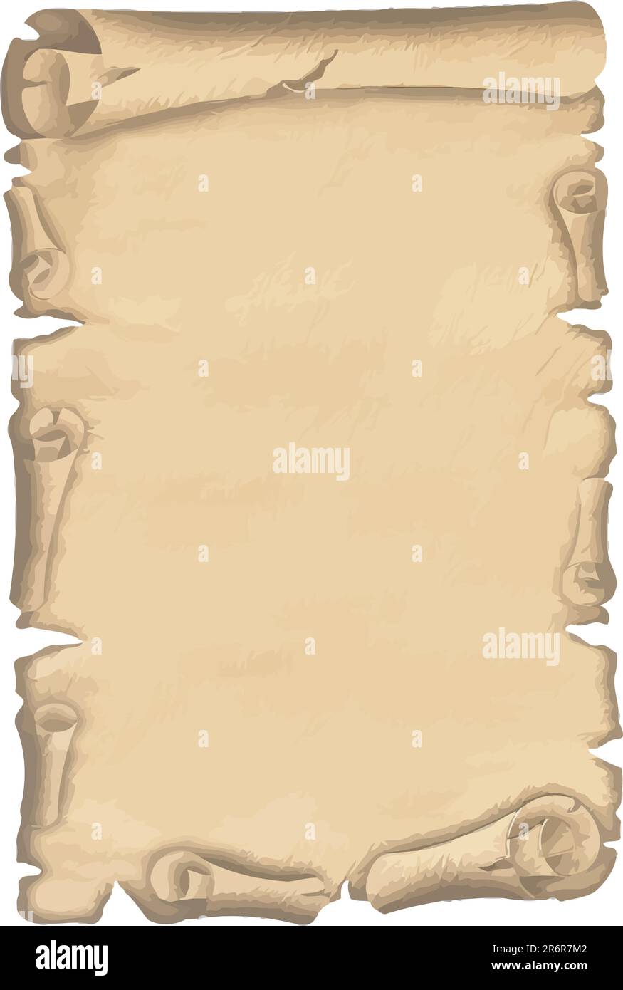 Vector illustrated old paper isolated Stock Vector Image & Art - Alamy