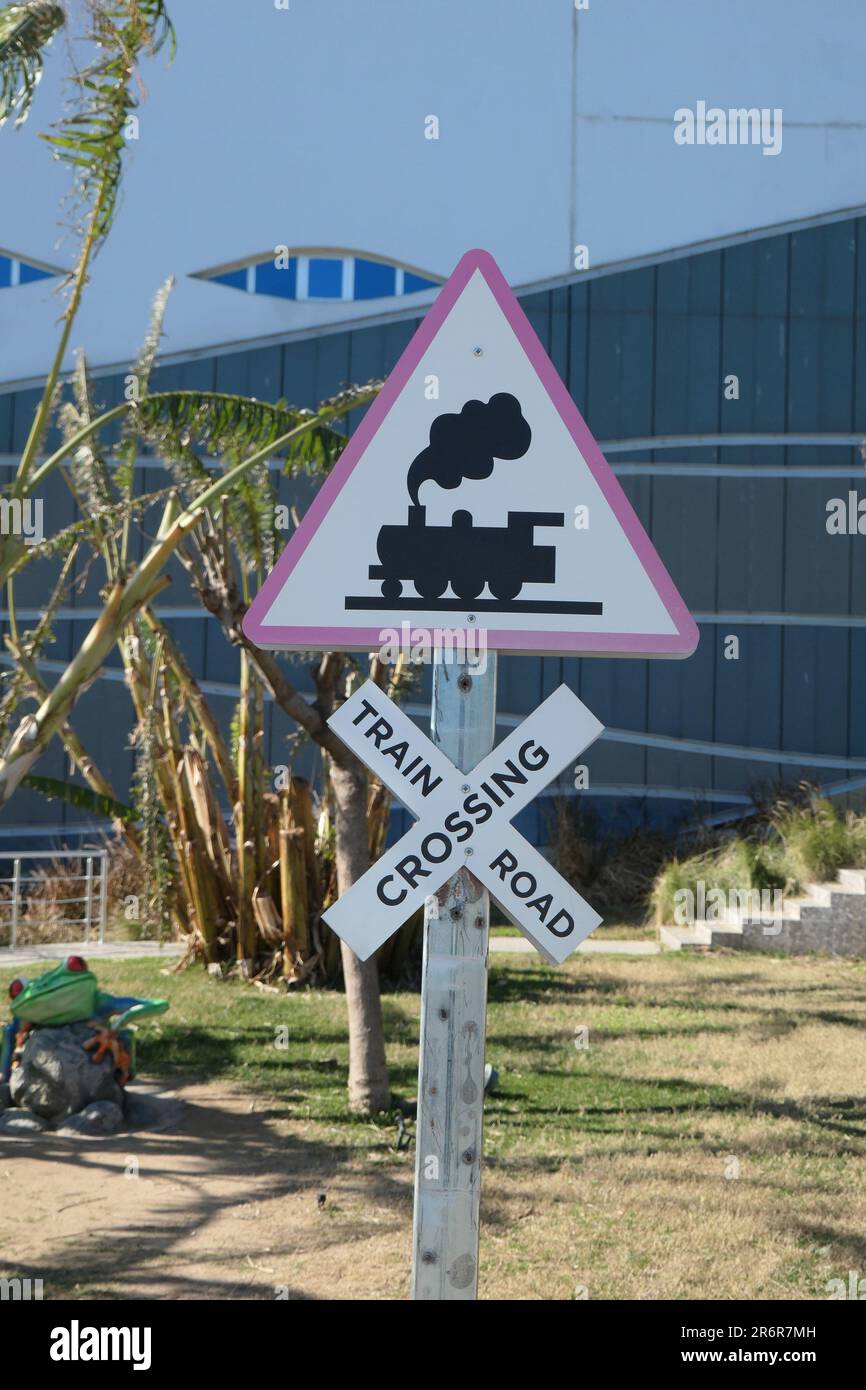 Steam train warning sign hi-res stock photography and images - Alamy
