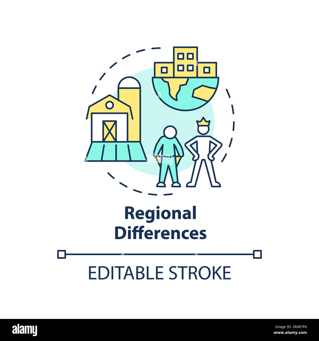 Regional differences concept icon Stock Vector Image & Art - Alamy