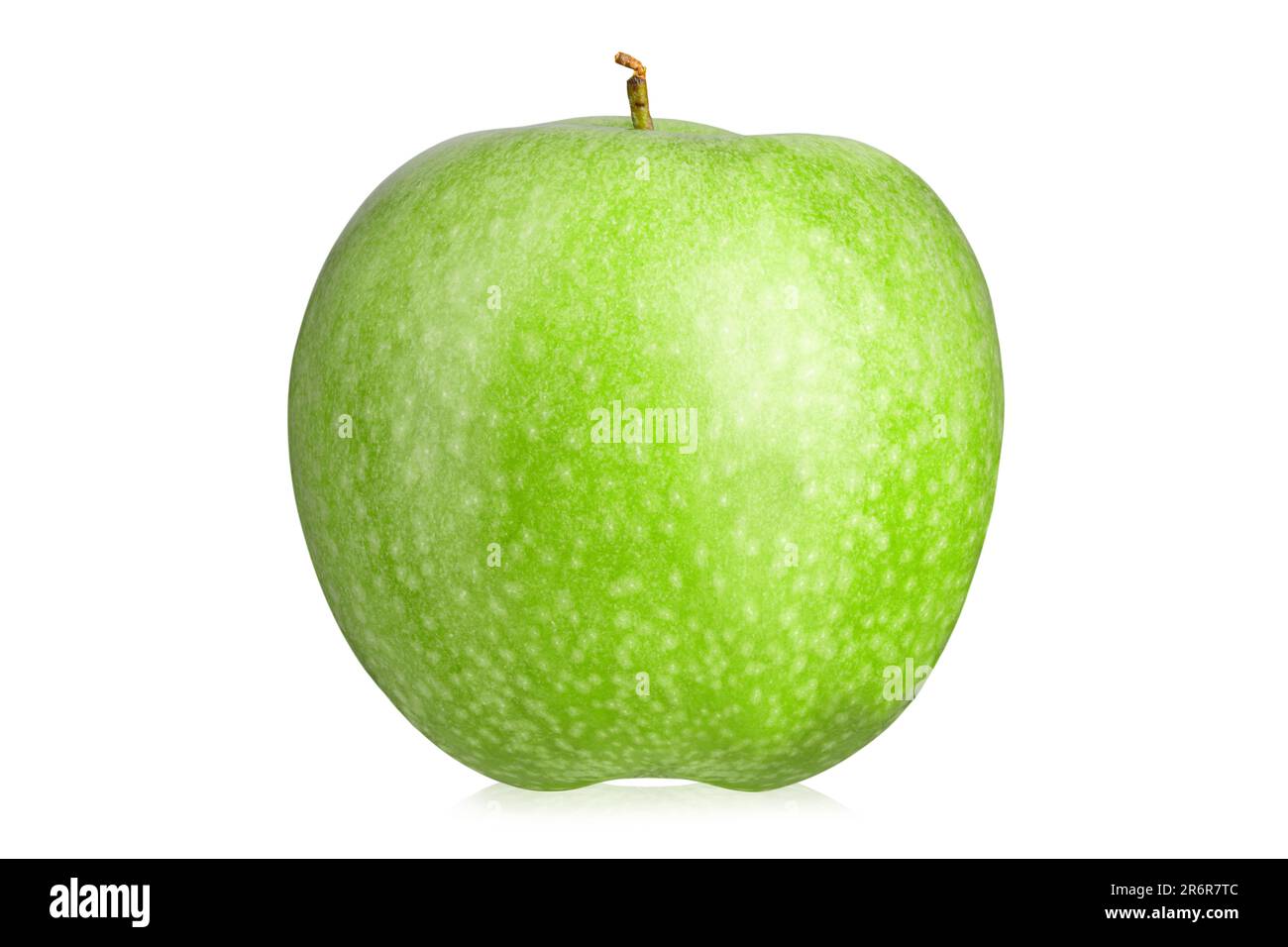 Ripe green apple isolated on white background. File contains clipping ...