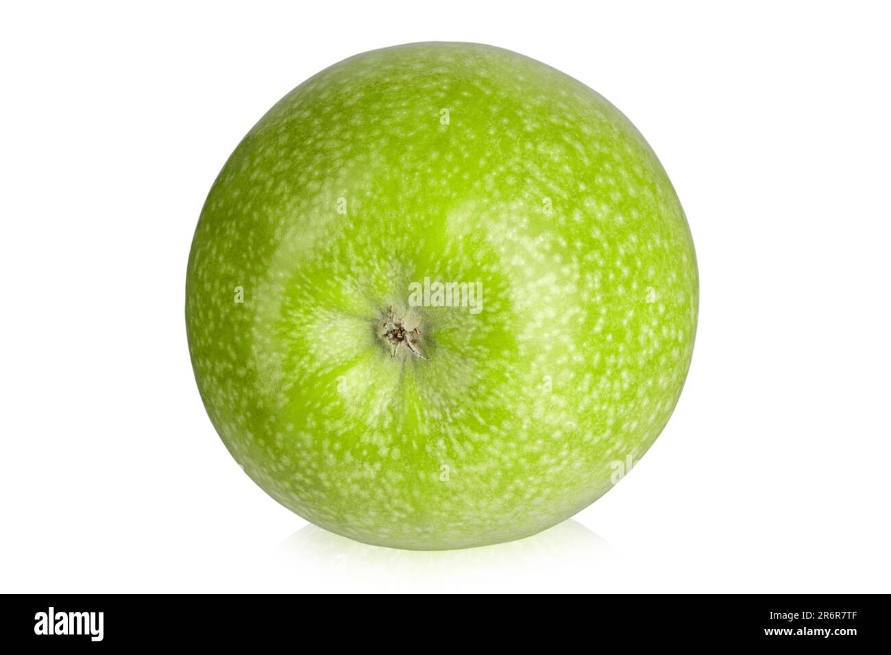 Ripe green apple isolated on white background. File contains clipping ...