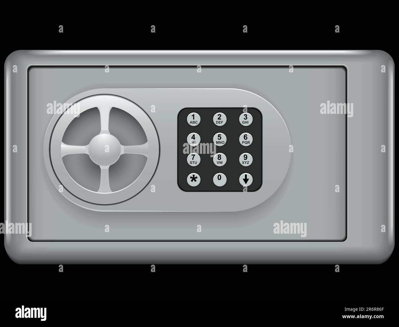 Bank the safe a cell for storage of values isolated on a white ...