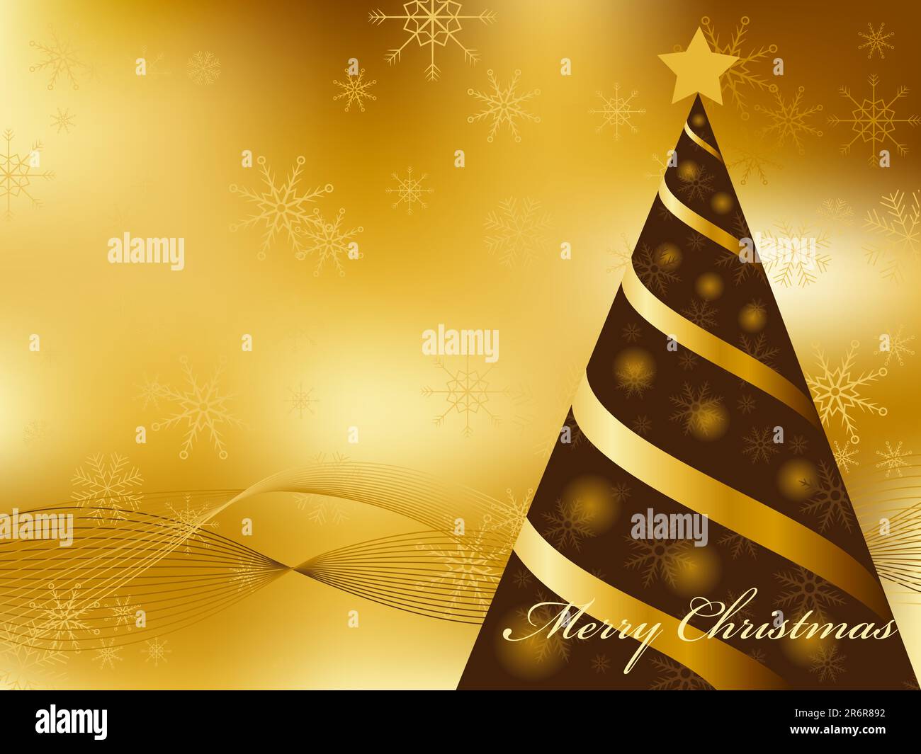 Vector gold christmas greeting card Stock Vector Image & Art - Alamy